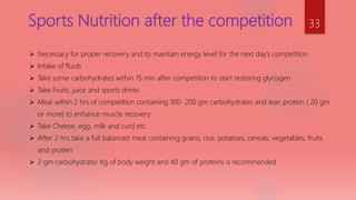 UNIT - 2 - SPORTS & NUTRITION | PPTX