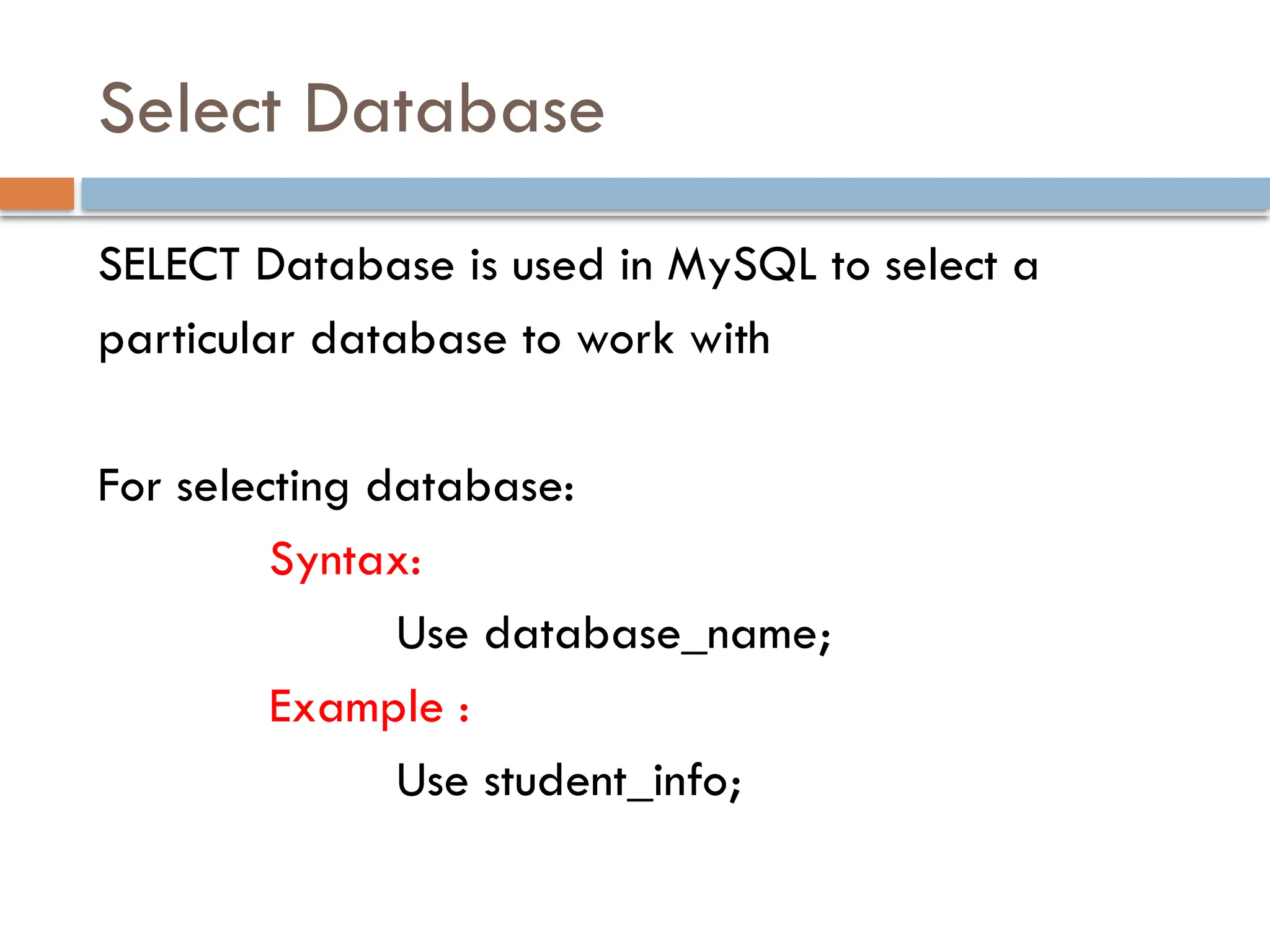 Sql Data Definition Languageddl Command Pptx Databases