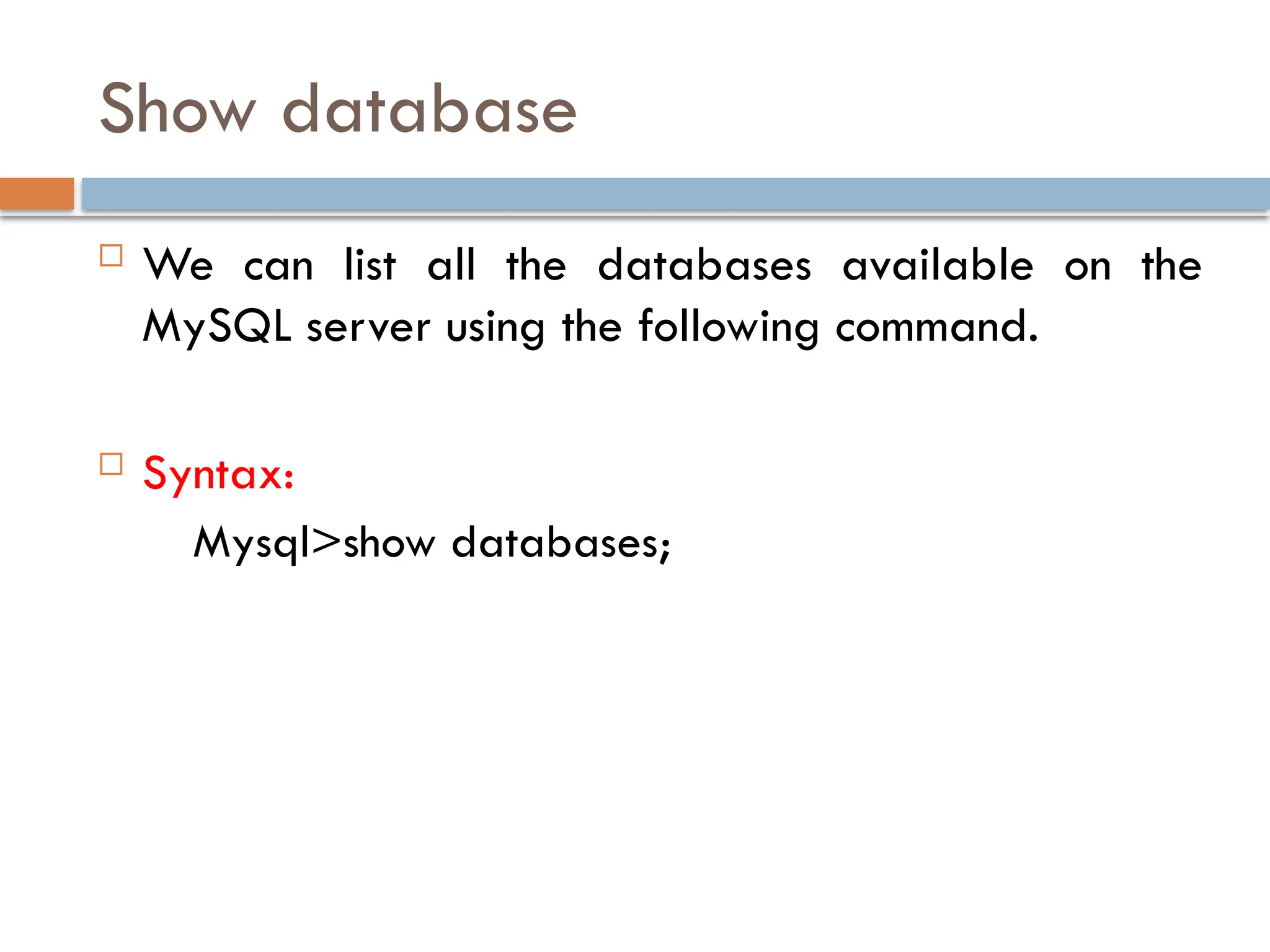 Sql Data Definition Languageddl Command Ppt
