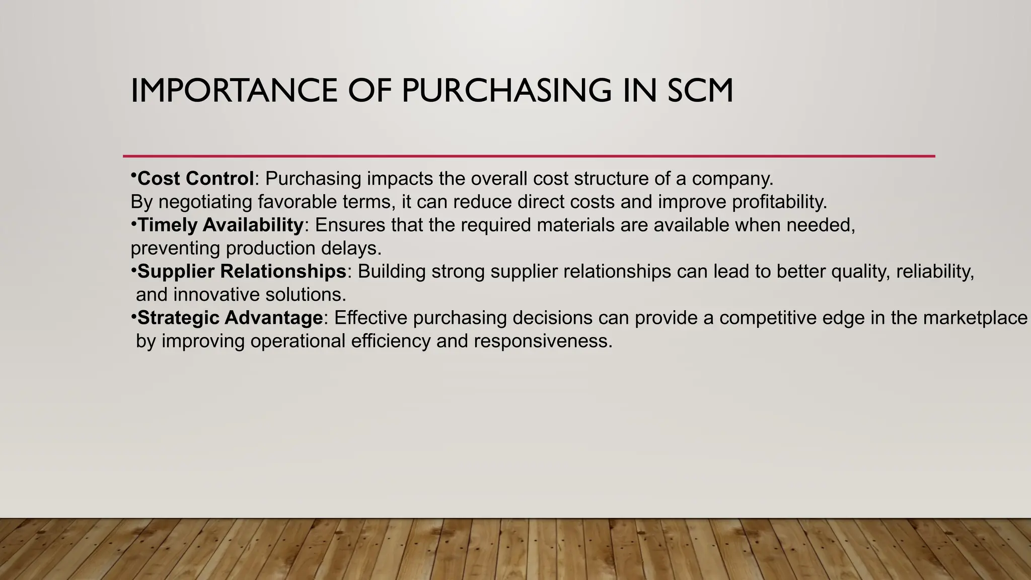 purchasing in supply chain management activities | PPTX