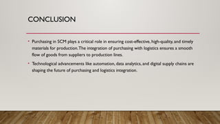 purchasing in supply chain management activities | PPTX