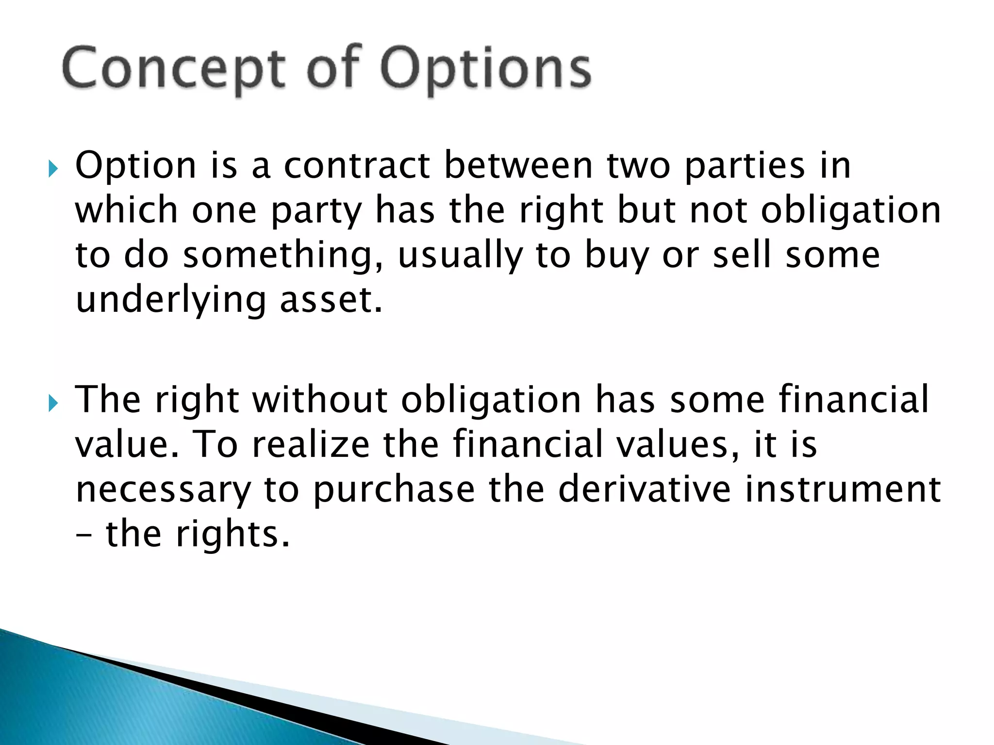 Unit 2 structure of option market | PPTX
