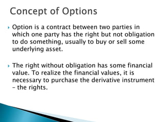 Unit 2 structure of option market | PPTX