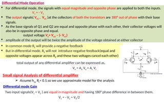 MULTISTAGE AMPLIFIERS AND DIFFERENTIAL AMPLIFIER | PPTX