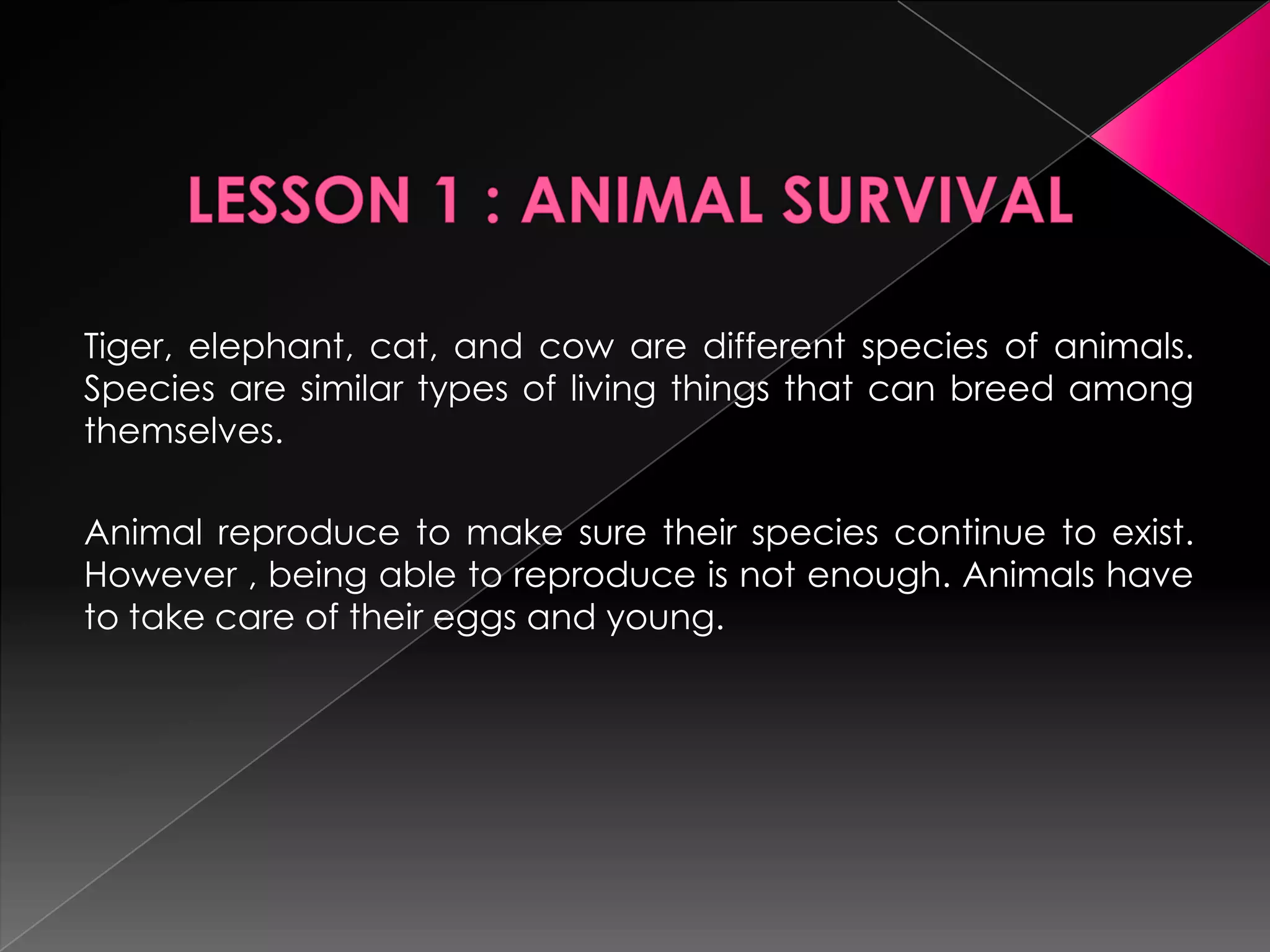 Unit 2 survival of species | PPTX