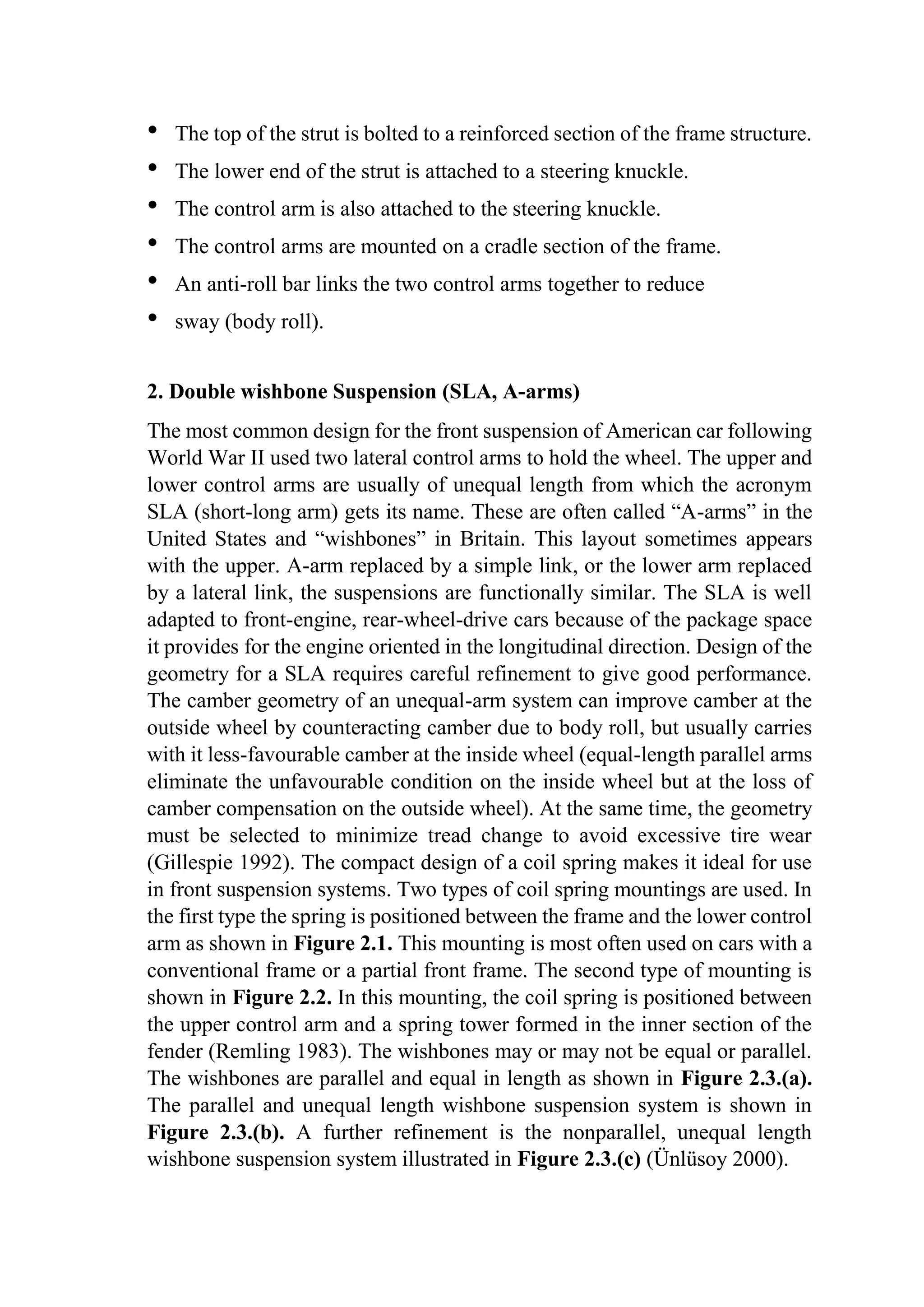 Unit 2 : Suspension System | PDF