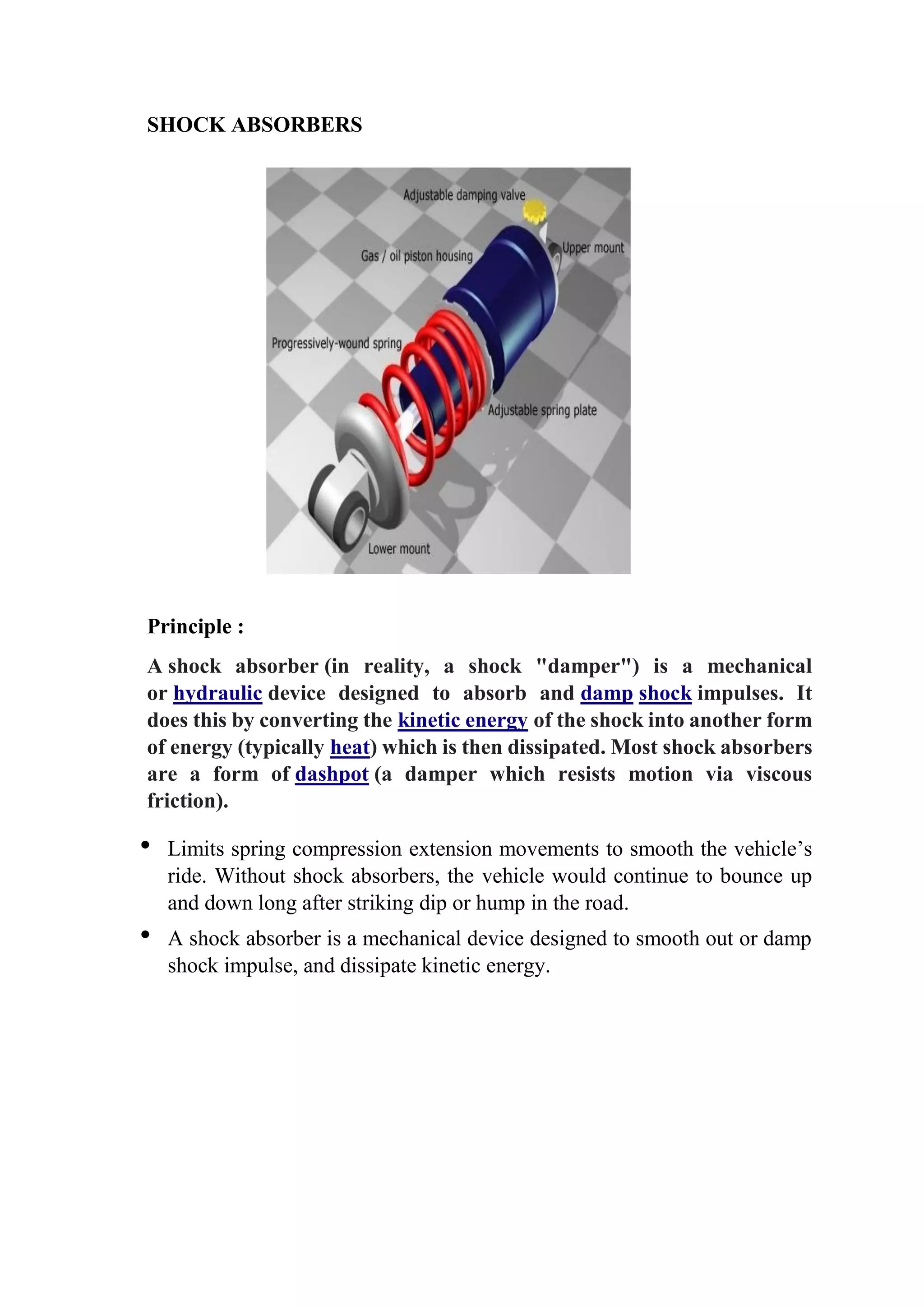 Unit 2 : Suspension System | PDF