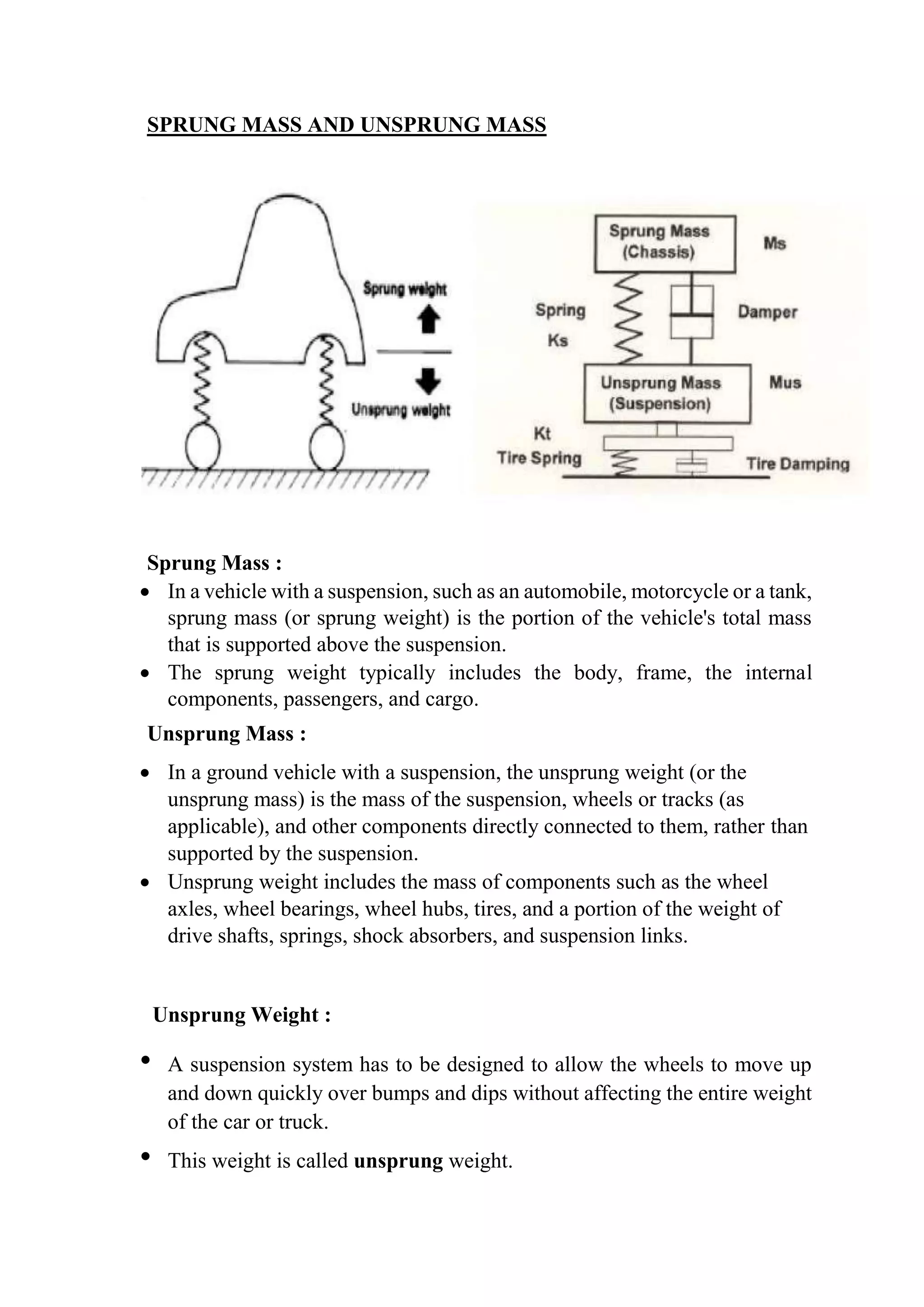 Unit 2 : Suspension System | PDF