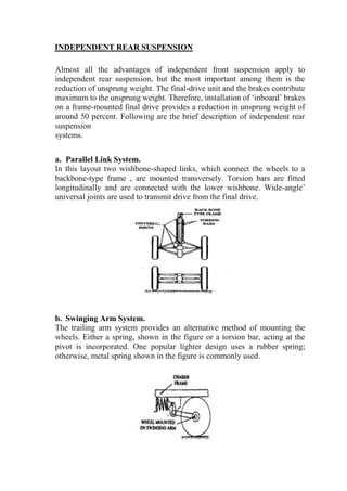 Unit 2 : Suspension System | PDF