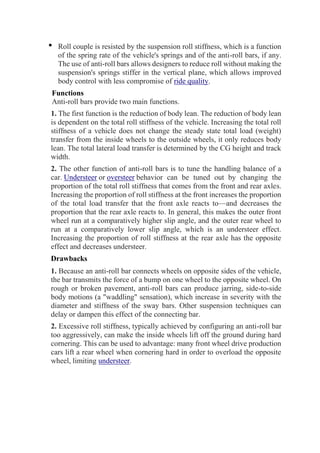 Unit 2 : Suspension System | PDF