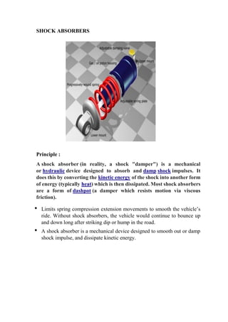 Unit 2 : Suspension System | PDF