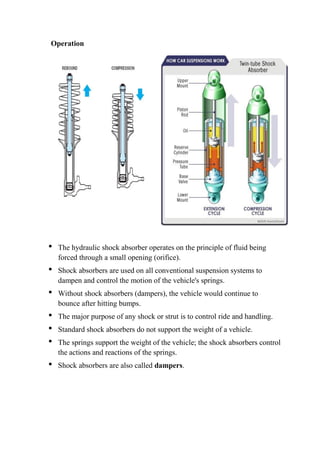 Unit 2 : Suspension System | PDF