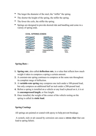 Unit 2 : Suspension System | PDF