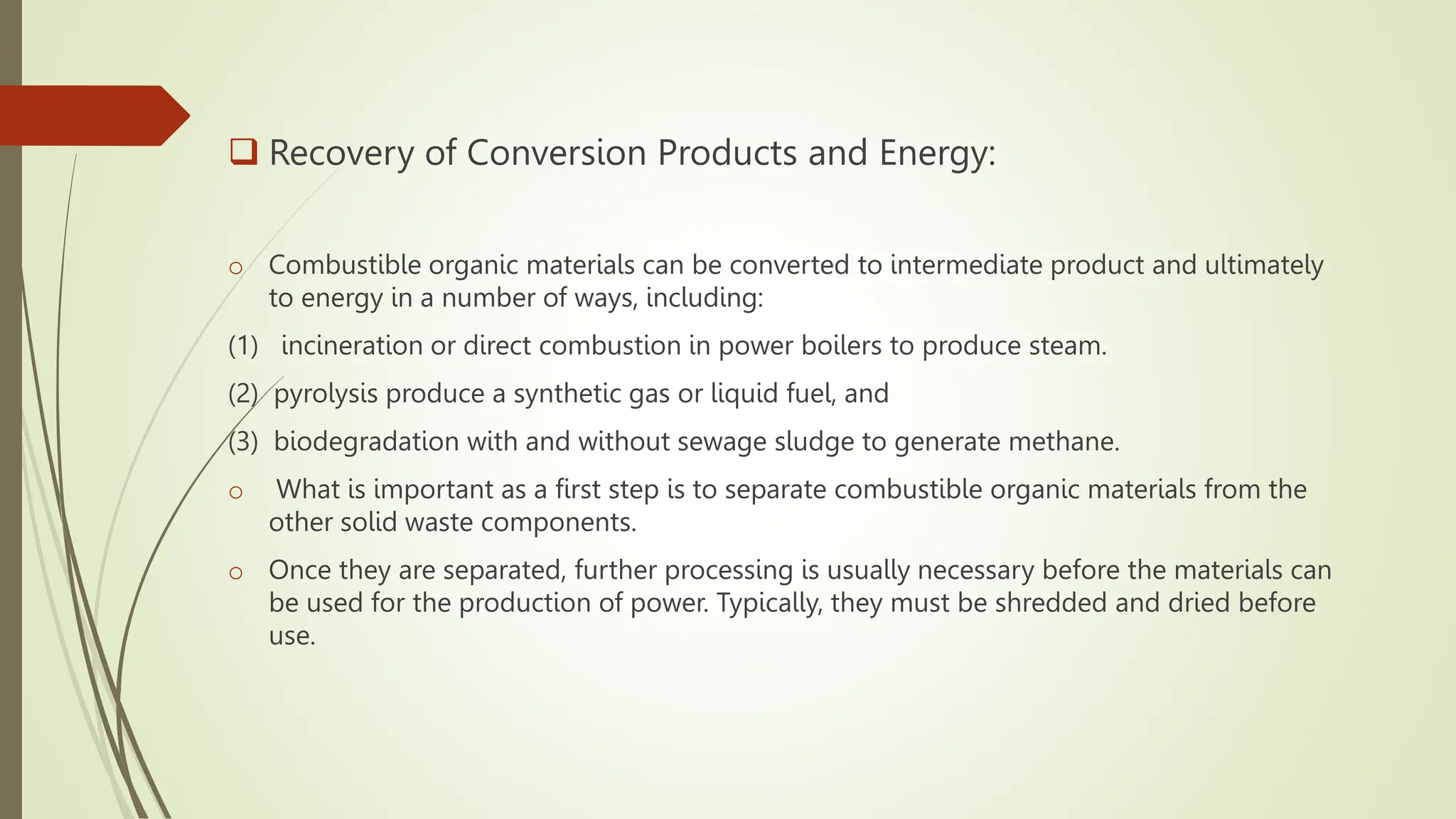 SOLID WASTE PROCESSING AND TREATMENT notes | PPTX
