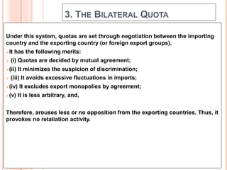 Tariffs and quota | PPTX