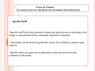 Tariffs and quota | PPTX