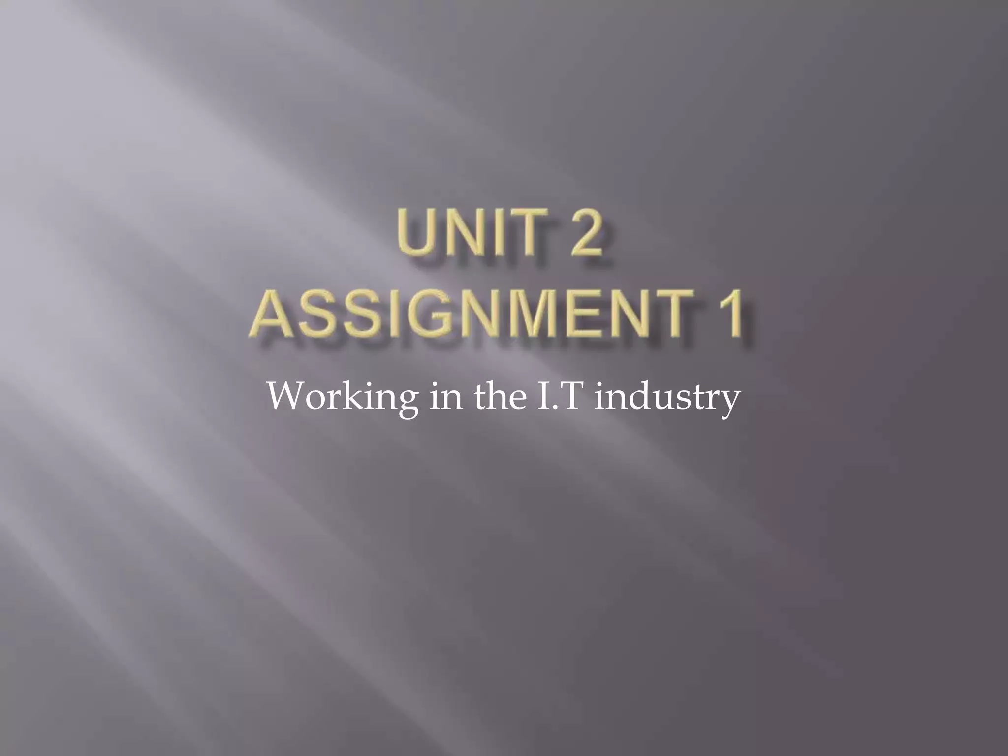 Unit 2 task 1 | PPT