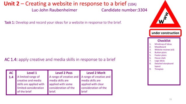 Unit 2 task 1 planning | PPT