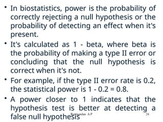 Unit 2 Testing of Hypothesis - Hypothesis - Null, Alternative, Type 1 ...