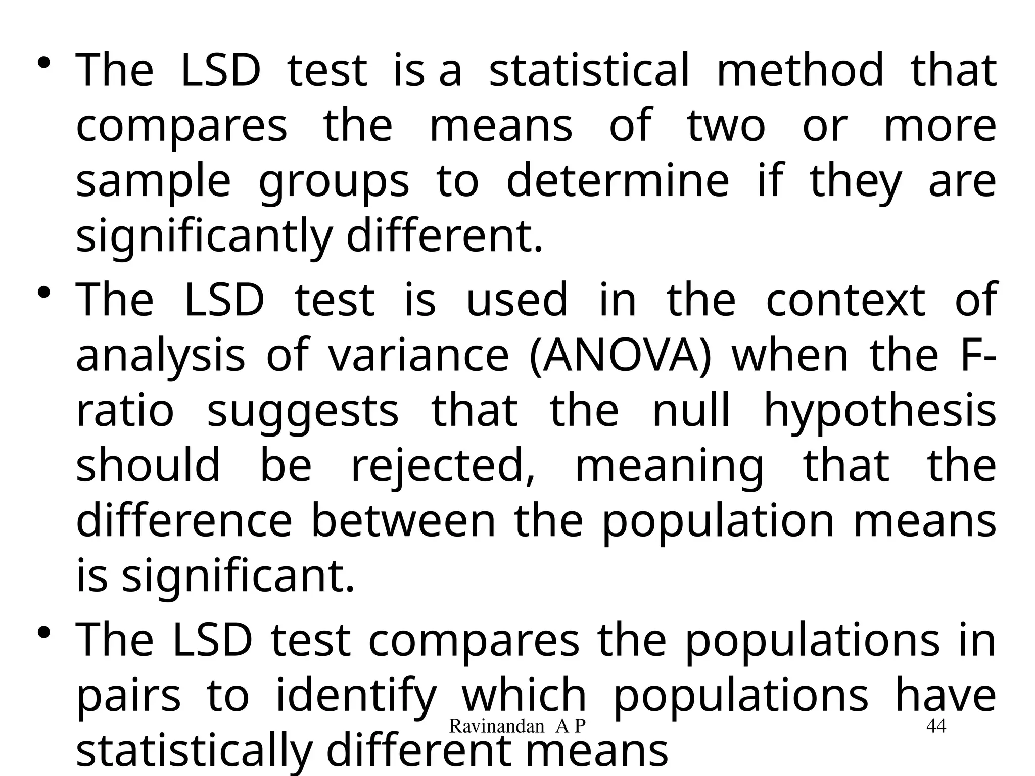 Unit 2 Testing of Hypothesis -Parametric test- Biostatistics and ...