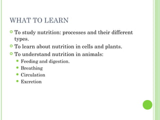 Unit 2 The nutrition function | PPT