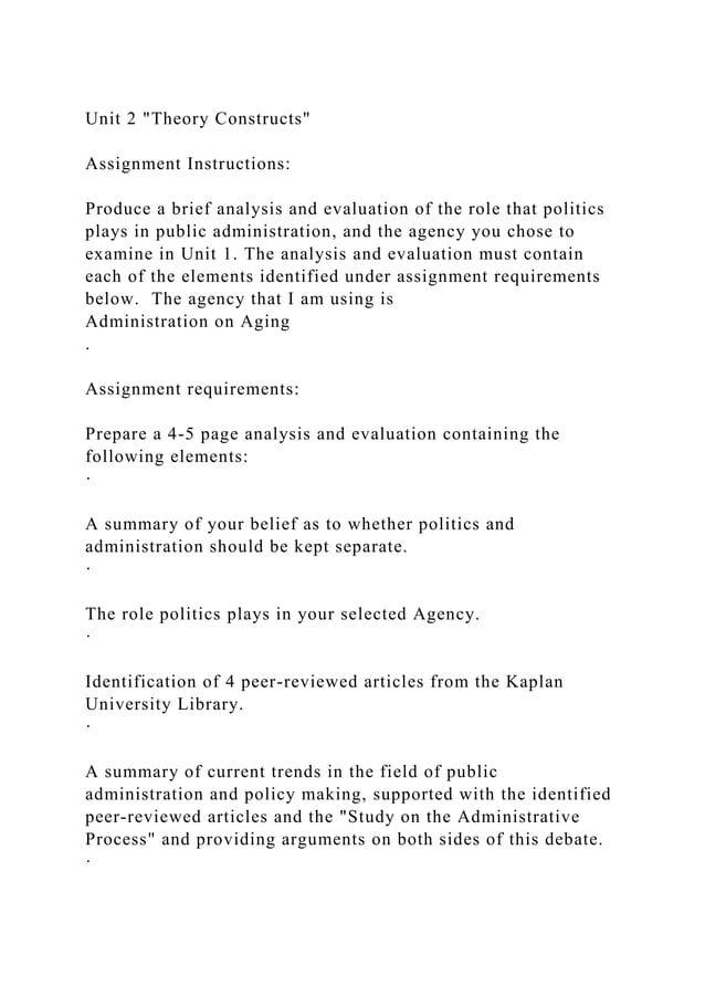 Unit 2 Theory ConstructsAssignment InstructionsProduce a .docx