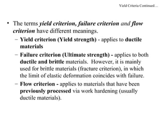 Unit 2 theory_of_plasticity | PPT