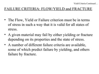 Unit 2 theory_of_plasticity | PPT