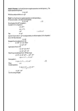 theory of computation notes for school of engineering | DOCX