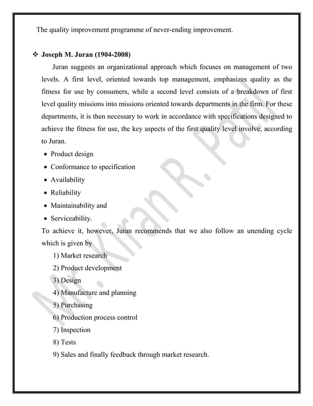 Unit 2 Total Quality Management............. | PDF