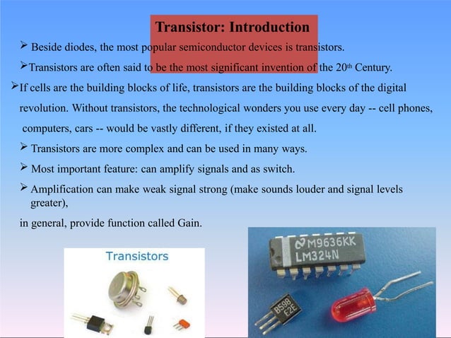 Unit 2 (Transistor - Trans - resistor).pptx