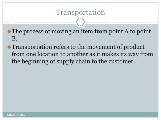 Transportation in SCM .pptx