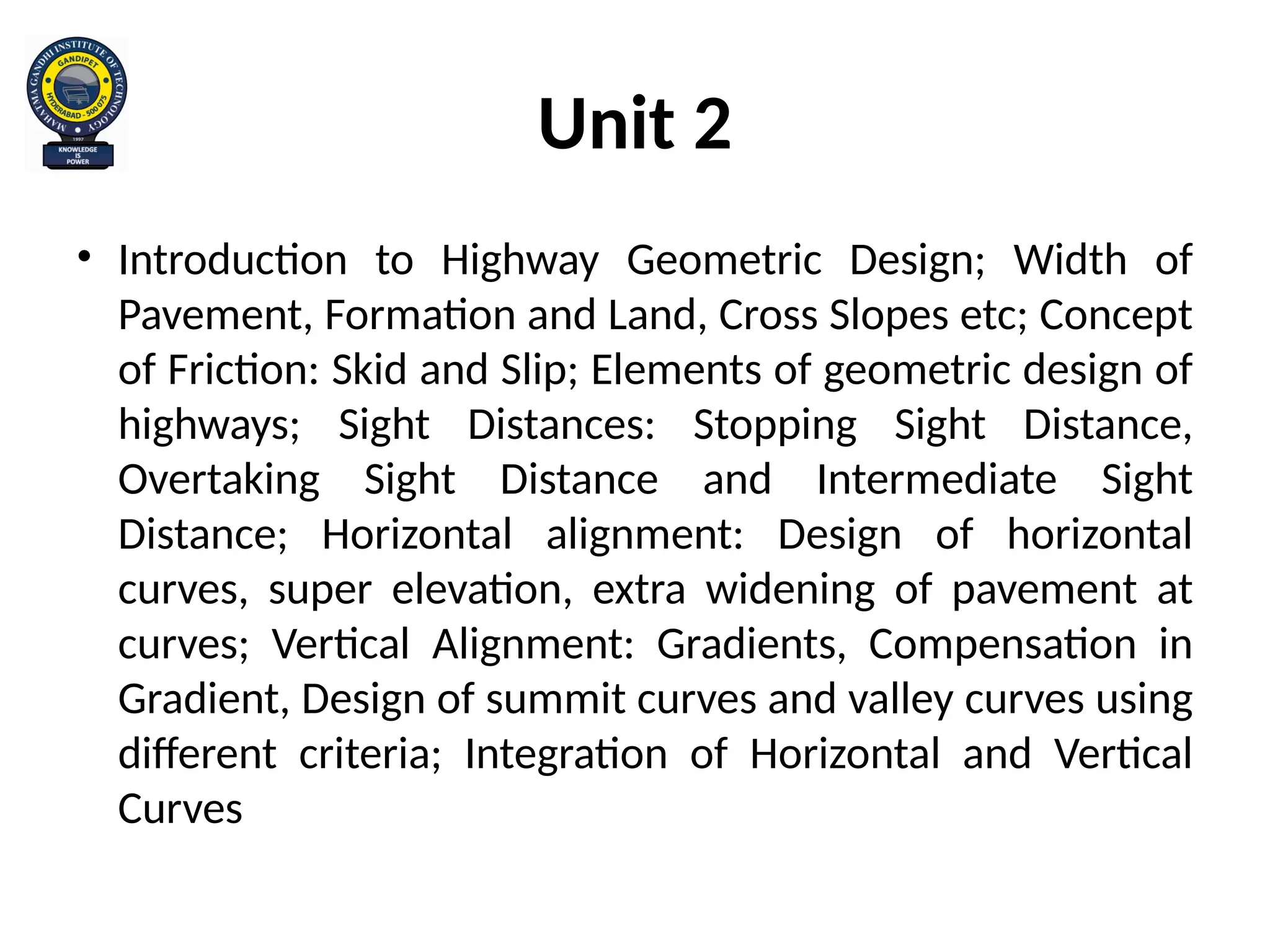 UNIT 2_Transportation Engineering PPT Dr VVR.pptx