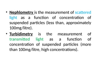 Unit 2 Turbidimetry principle and usespptx | PPTX