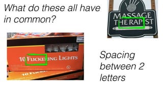 Unit2 type anatomy_categories_spacing | PPT