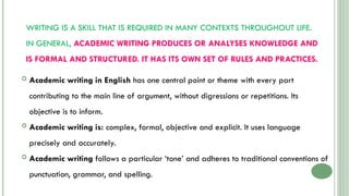 Unit 2 Types or genres of Academic Writing | PPT
