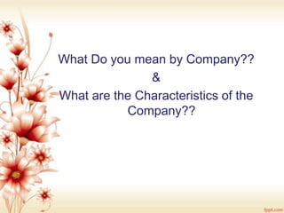 Unit 2 types of co. | PPT