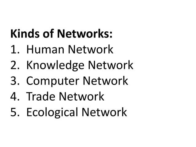 Trends, Network and Critical Thinking 2 Understanding Local Networks | PPTX