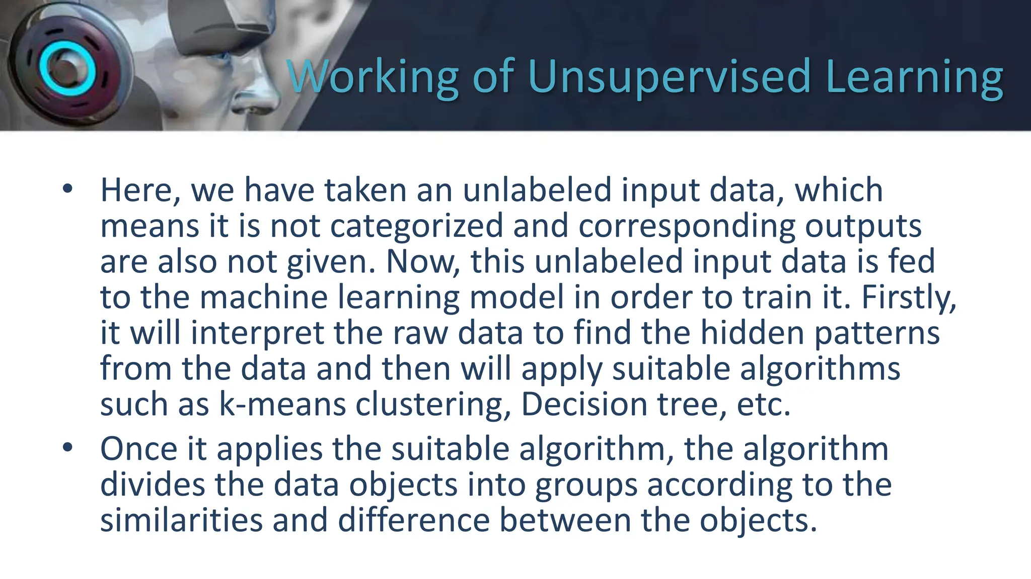 Unit 2 unsupervised learning.pptx | Computing | Technology & Computing
