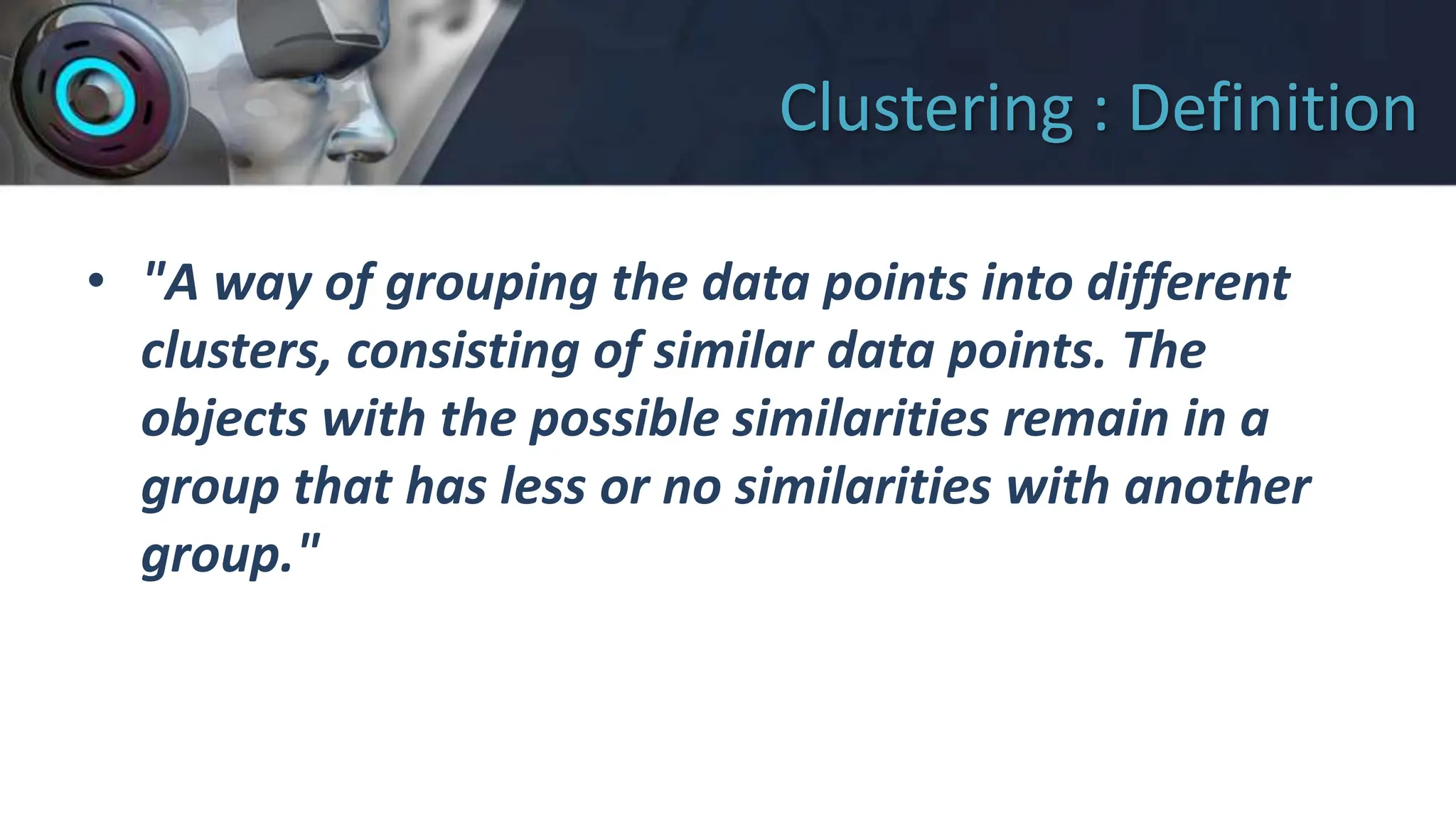 Unit 2 unsupervised learning.pptx | Computing | Technology & Computing