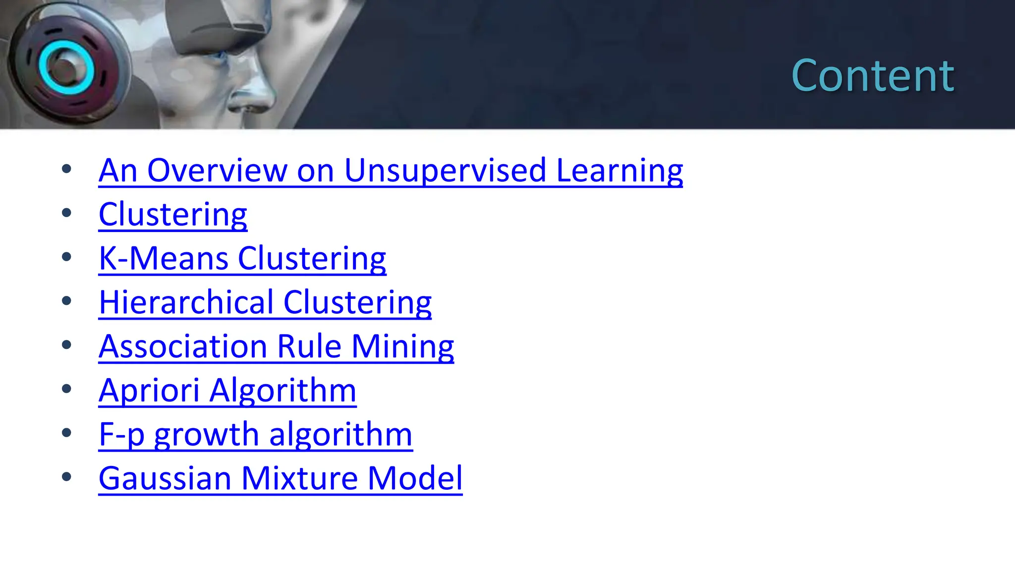Unit 2 Unsupervised Learningpptx Computing Technology And Computing