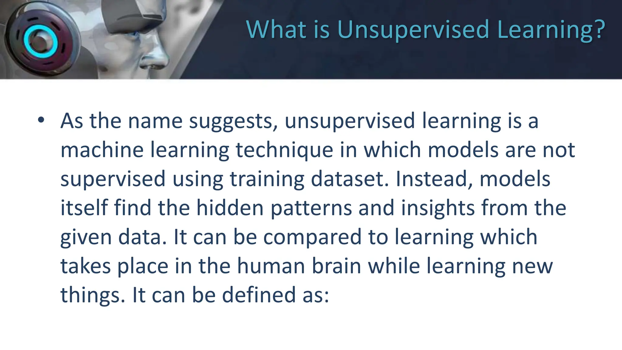 Unit 2 unsupervised learning.pptx | Computing | Technology & Computing