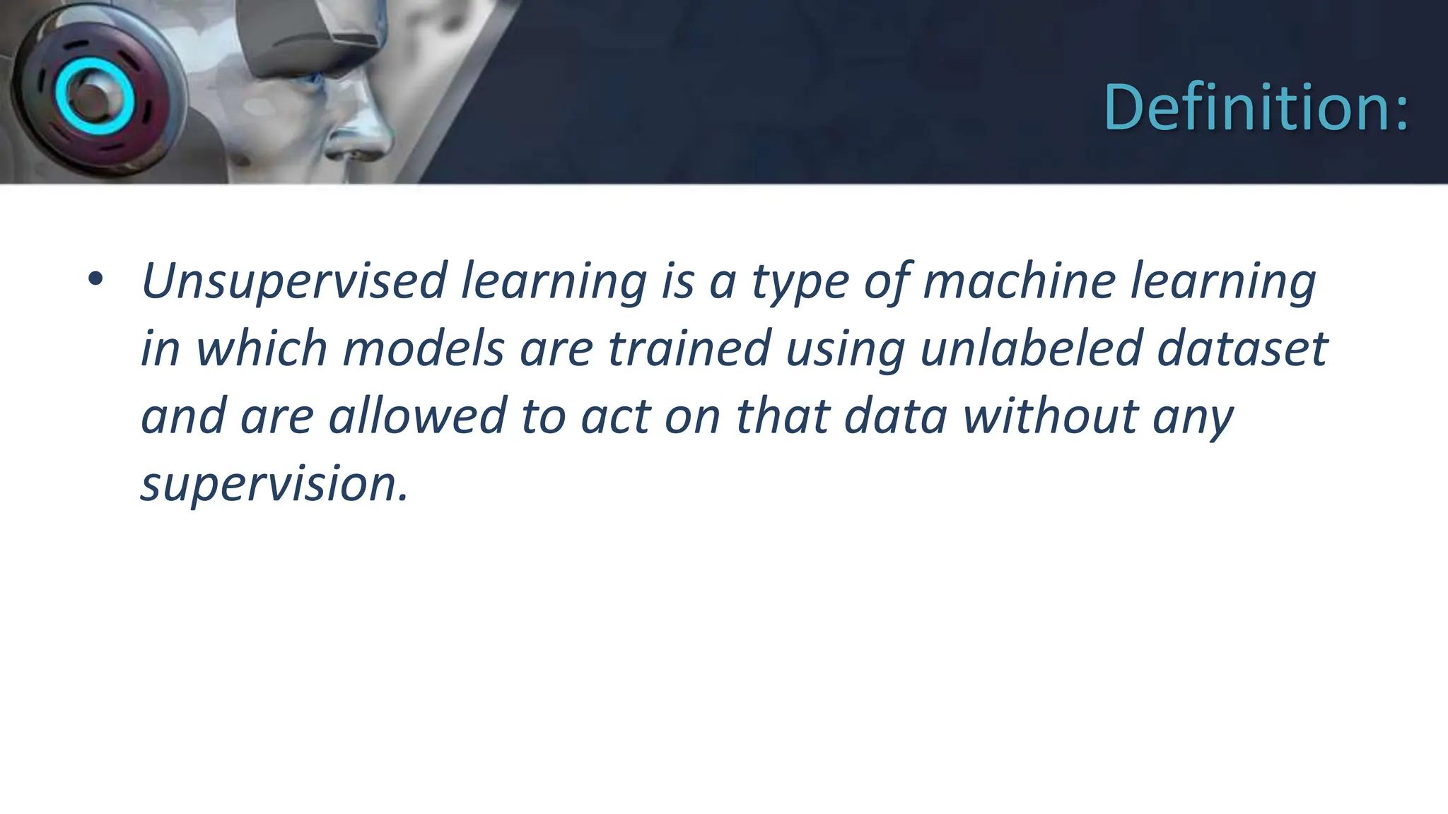 Unit 2 unsupervised learning.pptx | Computing | Technology & Computing