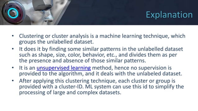 Unit 2 unsupervised learning.pptx | Computing | Technology & Computing