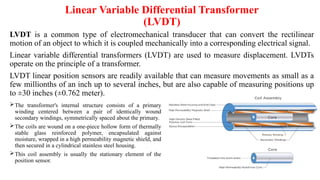 Lvdt,rvdt, hall effect sensors, yoke coil sensor | PPTX