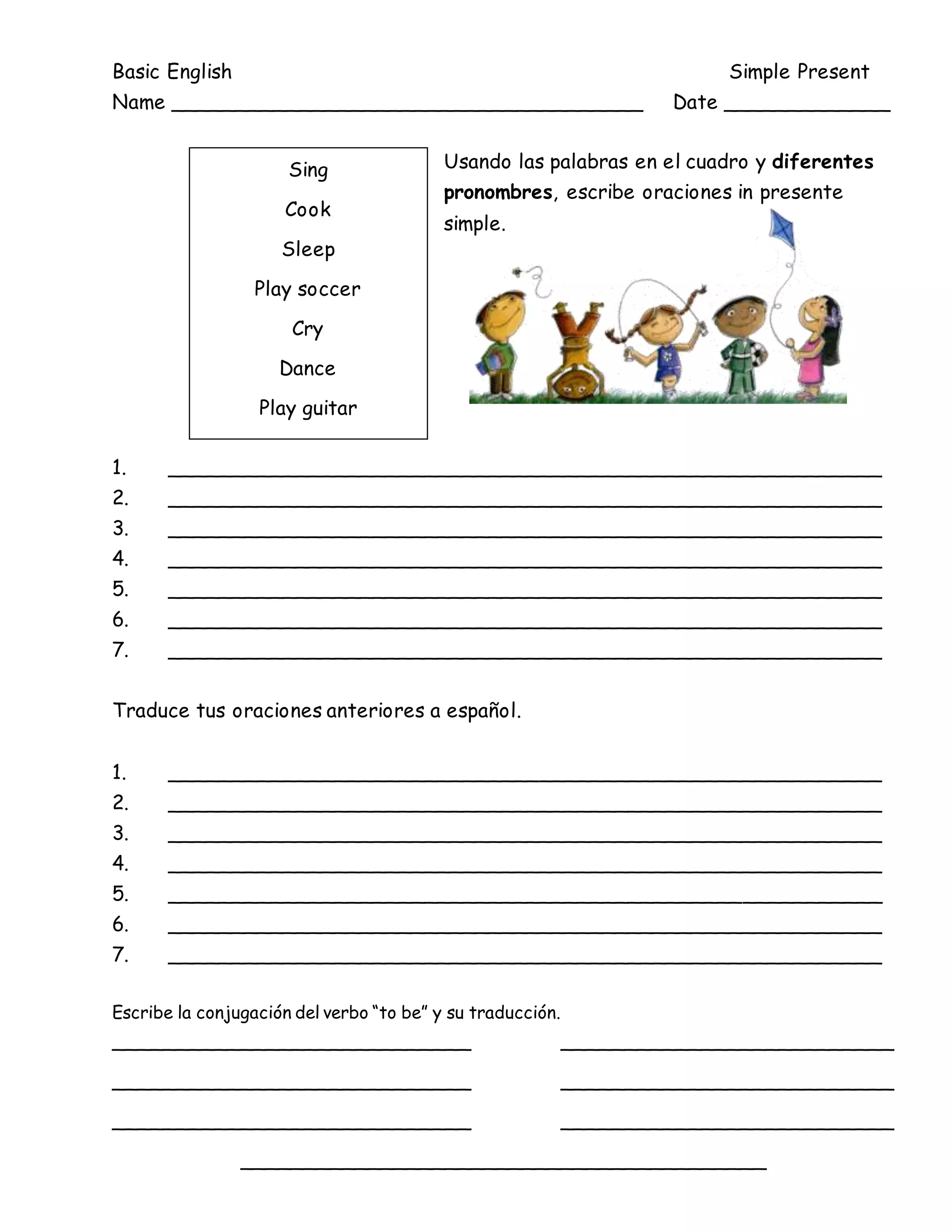 Unit 2 verbs and present tense | PDF