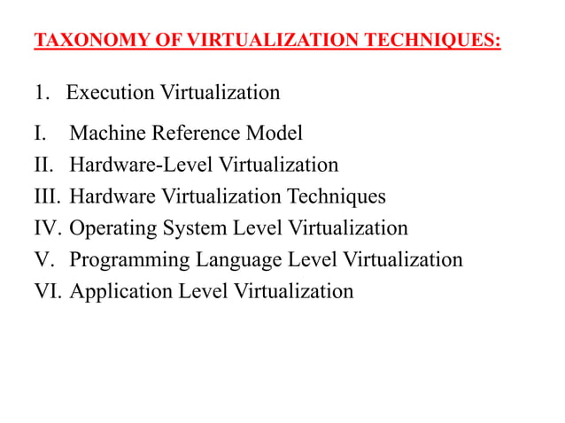 Unit 2 Virtualization Part I.pptx | Operating Systems | Computer Software and Applications