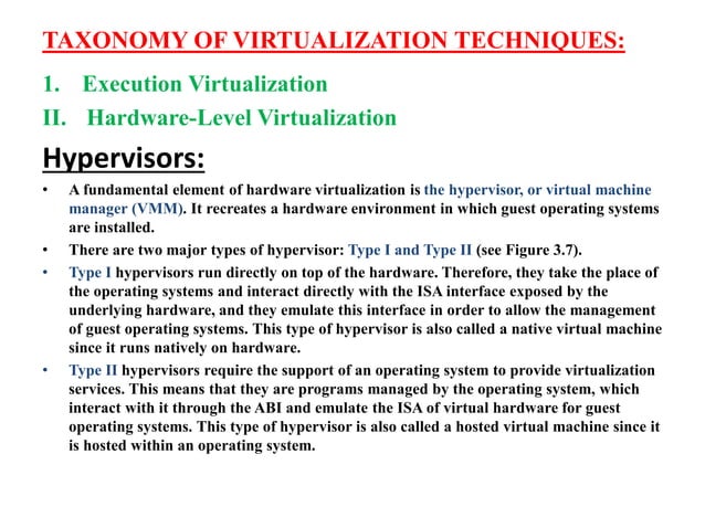 Unit 2 Virtualization Part I.pptx | Operating Systems | Computer Software and Applications