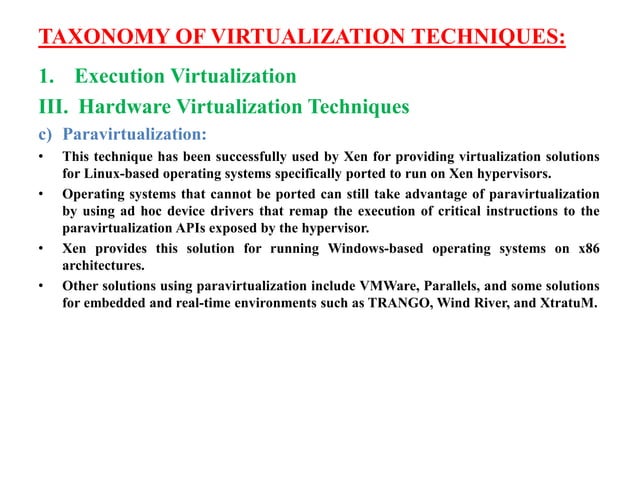 Unit 2 Virtualization Part I.pptx | Operating Systems | Computer Software and Applications
