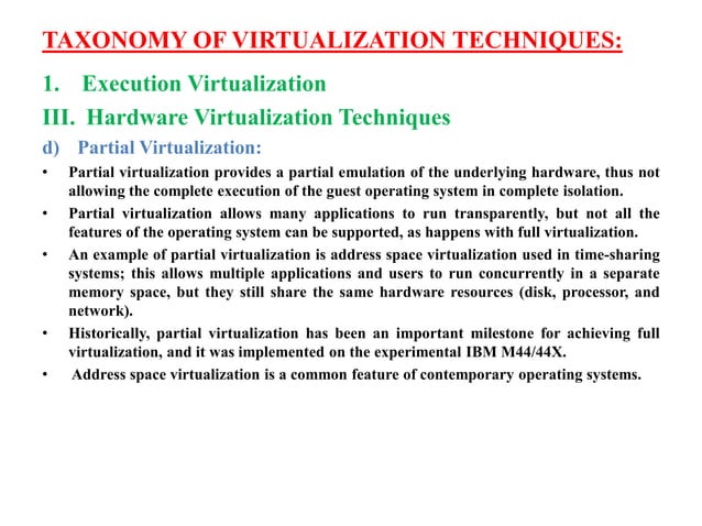 Unit 2 Virtualization Part I.pptx | Operating Systems | Computer ...